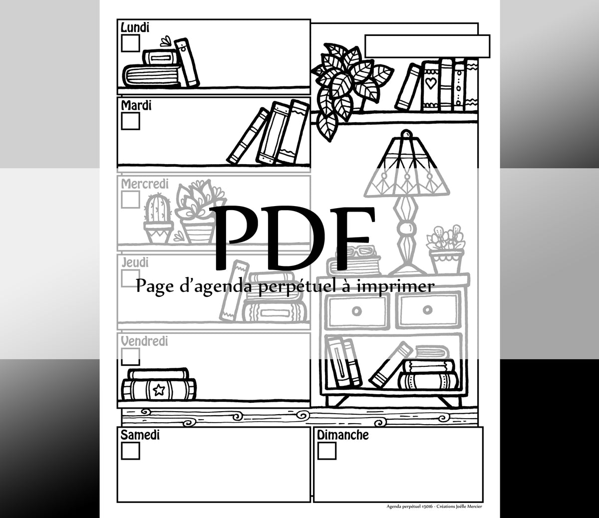 Page #5016 Agenda perpétuel - Téléchargement instantané - PDF à imprim ...