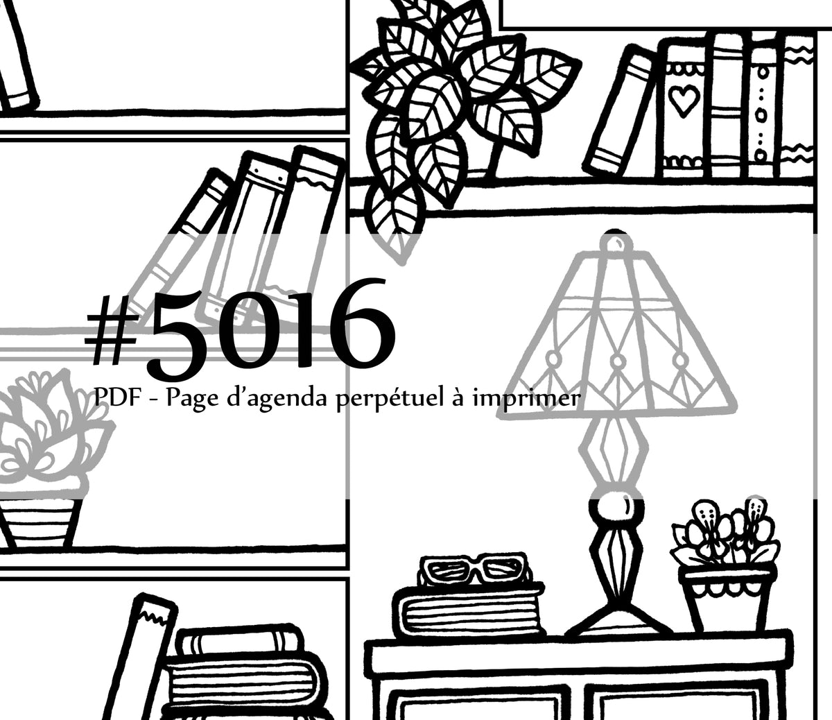 Page #5016 Agenda perpétuel - Téléchargement instantané - PDF à imprim ...